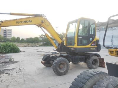 Китай Hyundai экскаватор R60W-7 6 тонн мобильный, используемый экскаватор Hyundai R60W-7 колеса Кореи начала гидравлический для продажи продается
