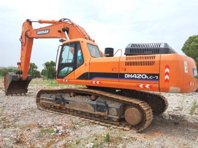 Китай Подержанный оригинальный экскаватор Doosan Dh420LC-7, подержанный высококачественный гусеничный экскаватор Dh420 для продажи продается