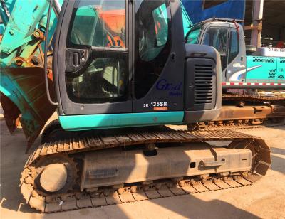 Cina Kobelco usato escavatore Sk 135sr del MIDI di 14 tonnellate, il Giappone originale ha fabbricato la pista Digger Kobleco Sk 135 in di riserva in vendita