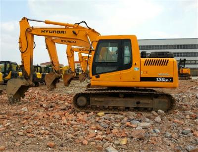 China Gebruikte Hyundai 15 ton rupsgraafmachine R150LC-7 te koop, hoge kwaliteit hydraulische rupsgraafmachine Hyudani R150 lage prijs Te koop