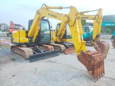 China Gebruikt het Kruippakjegraafwerktuig r80-7 van Hyundai MIDI Lage Prijs, Secondenwijzer 8 Ton Track Digger Hyundai R55 R60 R80 op Bevorderings Beste Voorwaarde Te koop