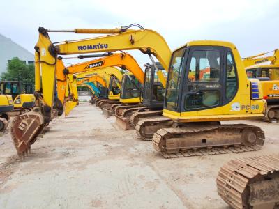 Cina 6 usati Ton Origin Japan Excavator PC60, vendita calda perfetta di seconda mano di KOMATSU Mini Track Digger PC55 PC60 PC70 PC78 PC100 di prestazione in vendita