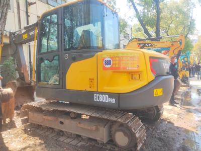 Cina Origine 100% Corea Volvo escavatore Ec 80d, alta qualità popolare usata del MIDI di 8 tonnellate di Volvo Ec55 Ec60 Ec80 Ec140 degli zappatori della pista della costruzione con una garanzia da 1 anno in vendita