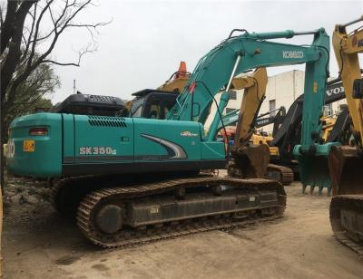 China Gebruikt Japans Zwaar Graafwerktuig Kobelco Sk 350 op Verkoop, Tweedehandse Kobelco 35 Ton Mining Crawler Excavator Sk 350 in goede staat Te koop
