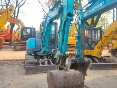 China Oorsprong Japan Minigraafmachine Kobelco Sk55sr met lage uren, gebruikte Kobelco MIDI-rupsgraafmachine Sk55 Sk60 Sk70 Sk75 in promotie Te koop