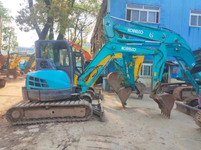 China Gebruikt Kobelco-Kruippakjegraafwerktuig Sk 55sr, Tweedehandse Oorsprong Japan Mini Track Digger Kobelco Sk 55 de Hete Verkoop van Sk60 Sk70 Sk75 Te koop