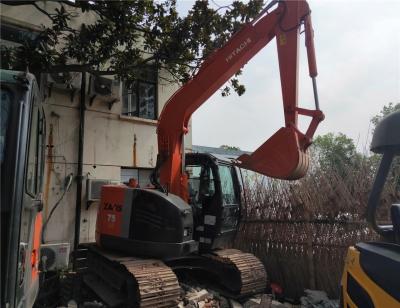 Cina Escavatore cingolato Hitachi Zx75us da 7,5 tonnellate usato in vendita, escavatore cingolato MIDI idraulico Secodhand Orgin Japan Hitachi Zx75us di buona qualità in promozione in vendita