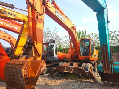 Cina Doosan usato 21 Ton Wheel Excavator Dh 210W-7, origine di seconda mano Corea Doosan Digger Dh mobile 210W, Dh150W Dh140W sulla vendita in vendita