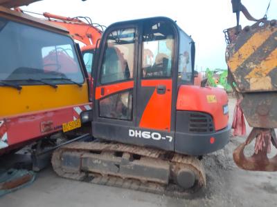 中国 掘削機のDoosan使用された小型Dh60-7の熱い販売、Doosan Dh60 Dh55 Dh80販売の中古油圧クローラー坑夫 販売のため