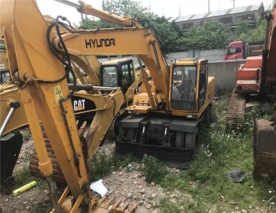 Cina Escavatore utilizzato originale R200W-5, Hyundai di seconda mano 20 Ton Mobile Excavator R200W-5 della ruota di Hyundai da vendere in vendita