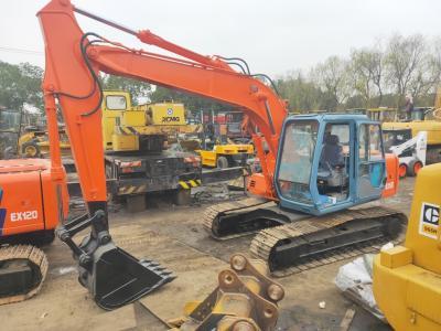 Cina 12 usati Ton Crawler Excavator Hitachi Ex 120 sullo zappatore idraulico di seconda mano della pista di Hitachi Ex120 Zx120 di vendita in azione in vendita