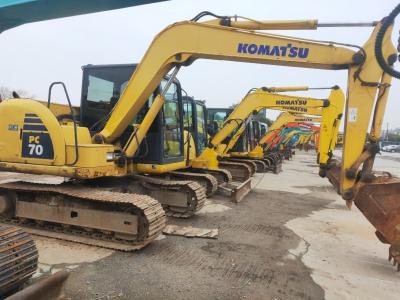China Used Komatsu 7 Ton MIDI Excavator PC70-8 with LCD Dashboard Secondhand Original Hydraulic Track Digger Komatsu PC70-8 on Promotion for sale