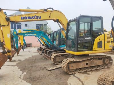 Китай Подержанный мини-экскаватор Komatsu PC70-8 в хорошем качестве в нерабочее время, подержанный японский 7-тонный MIDI-экскаватор Komatsu PC70 PC80 PC90 в акции продается