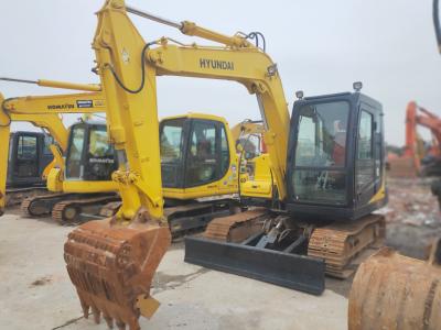Cina Escavatore utilizzato R80, prezzo basso Mini Track Digger Hyundai idraulico R80 del cingolo di Hyundai MIDI di buona condizione con una garanzia da 1 anno in vendita