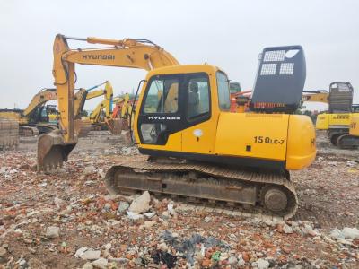 Cina Zappatore utilizzato piacevole di Hyundai R150 di condizione di lavoro in azione, vendita calda di Hyundai 15 Ton Hydraulic Crawler Excavator R150 in vendita