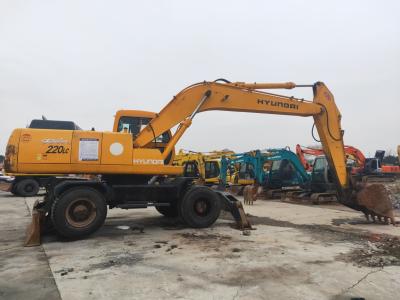 Cina Hyudani originale usato 20 Ton Wheel Excavator R200W, prezzo basso mobile coreano di Hyundai R200 dell'escavatore di alta qualità in azione in vendita