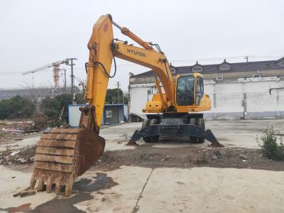China Gebruikte Originele Hyudani 20 Ton Wheel Excavator R200W, Hoogte - Lage Prijs van Hyundai R200 van het kwaliteits de Koreaanse Mobiele Graafwerktuig in Voorraad Te koop