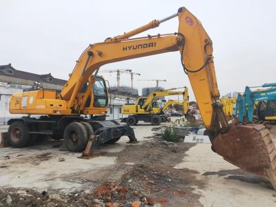 China Gebruikte Originele Hyudani 20 Ton Wheel Excavator R200W, Hoogte - Lage Prijs van Hyundai R200 van het kwaliteits de Koreaanse Mobiele Graafwerktuig in Voorraad Te koop
