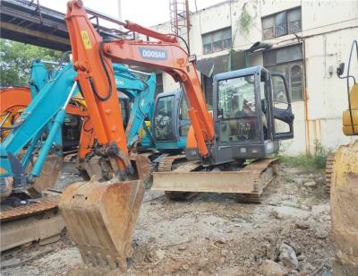 China 6 trilha hidráulica Digger Dh 55 de Ton Mini Used Excavator Machine Doosan Dh60 à venda