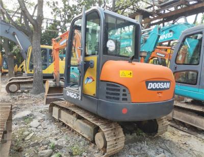 China 6 Ton Mini Gebruikte Graafmachine Machine Doosan Dh60 Hydraulische Spoorgraafmachine Dh55 Te koop