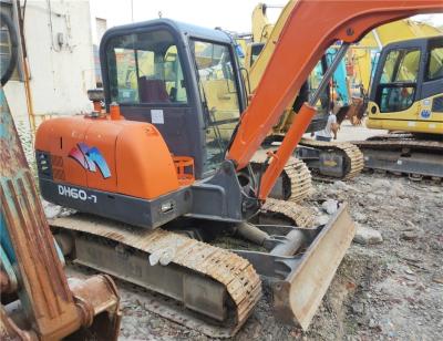 China 6 Ton Mini Gebruikte Graafmachine Machine Doosan Dh60 Hydraulische Spoorgraafmachine Dh55 Te koop