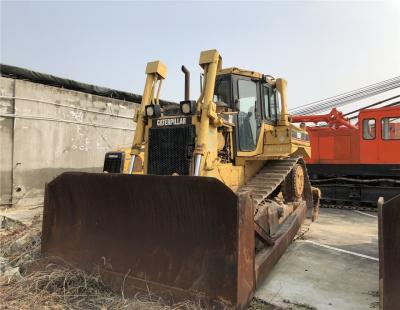 Cina Cat Bulldozer usata D6r con lo scarificatore sulla vendita, bulldozer di seconda mano del trattore a cingoli di Caterpillar D6r D7r in buone condizioni in vendita
