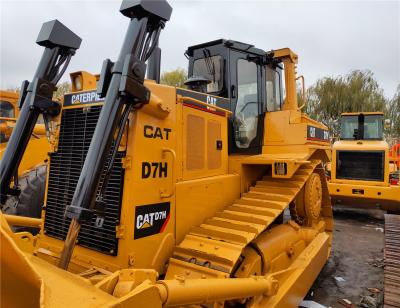 Cina Cat Bulldozer usata promozionale D7h, trattore a cingoli di Caterpillar D7h, D7r in vendita