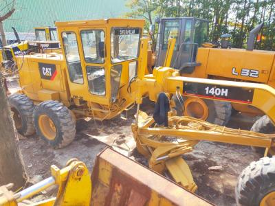 China Motoniveladora Cat 140h usada de alta calidad para construcción de carreteras, motoniveladora Caterpillar efectiva 140h Venta caliente en venta