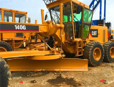 China Gebruikte Caterpillar-Motornivelleermachine 140g, de Tweedehandse Goede Nivelleermachine van de Voorwaardenkat 140g met Vrije Vervangstukken op Bevordering Te koop
