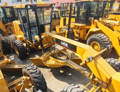 Cina Selezionatore usato con la garanzia di un anno, Cat Grader 140g, 140h, 12h, alta efficienza 14h ma prezzo basso del motore di Caterpillar 140K per il mercato africano in vendita