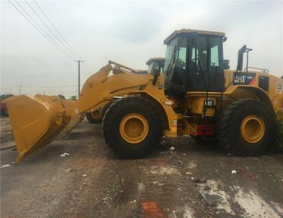 中国 使用された2018良質猫の車輪の積込み機966hの中古で23トンの昇進の重い前部分積込み機の幼虫966h 販売のため
