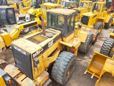 Cina Caricatore gommato Cat usato di alta qualità 966f, caricatore frontale medio originale al 100% di seconda mano Caterpillar 966f in promozione in vendita