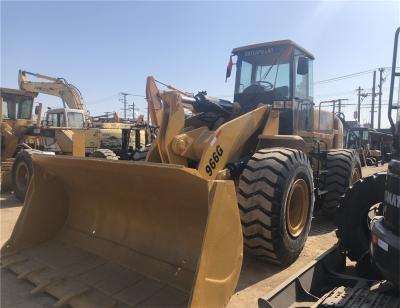 China Goed onderhoud 22 ton bouwwiel Laoder Cat 966g, gebruikte Caterpillar hoge effectieve voorlader 966g 966h 950g 950h op promotie Te koop