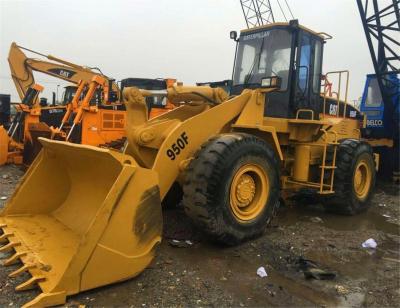 中国 日本販売、販売の使用された猫の前部積込み機936e 938f 938g 950b 950g 950h 962g 966hのための中古の幼虫15ton 950fの車輪の積込み機良い状態で 販売のため