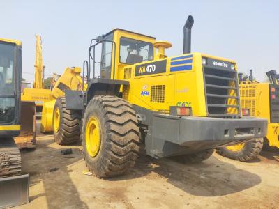 Cina Originale manifatturiero nel caricatore della ruota usato costruzione del Giappone KOMATSU 23ton Wa470-6 in buone condizioni per la vendita, KOMATSU di seconda mano Front Wheel Loader Wa 470-3 in vendita