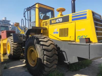 China De tweedehandse Bouw van KOMATSU 22ton wa470-3 gebruikte in goede staat Wiellader voor Verkoop, Gebruikt KOMATSU Front Wheel Loader Wa 420, Wa450, Wa500 op Verkoop Te koop