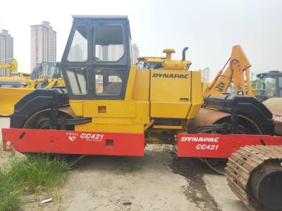 中国 良質の安い価格Dynapac Cc421は二重ドラム昇進の振動のロード ローラーの安い価格のDynapac Cc421の土のコンパクターを使用した。 販売のため
