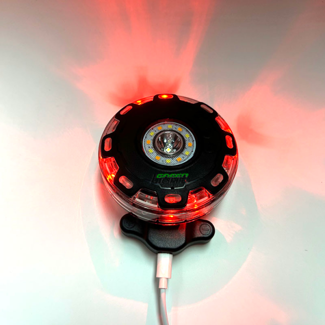 LED work light in use