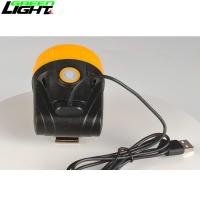 China 2.8AH LED Mining Cap Lights Safety Rechargeable Lightweight 10000 Lux 3.7V for sale