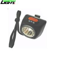 Quality 4500 MAh Underground Mining Cap Lamps IP68 With Safety Rope Digital Screen for sale