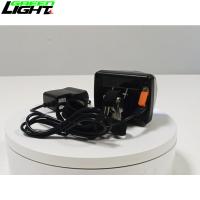 China 3.7V 4.5Ah Cordless LED Mining Light , 4000 Lux Cordless Miners Cap Light for sale