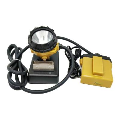 China 348lum Rechargeable Li ion Battery LED Mining Cap Lamp with Adjustable Lamp Holder for sale