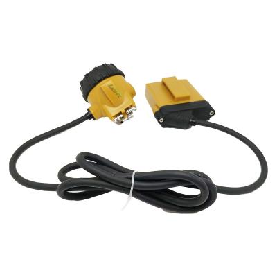 China 348lum Rechargeable Li ion Battery LED Mining Cap Lamp with Adjustable Lamp Holder for sale