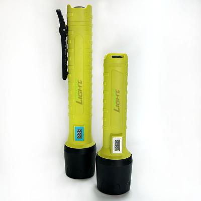 China IP68 Waterproof Explosion Proof LED Flashlight 5000 Lux 3.4Ah for sale