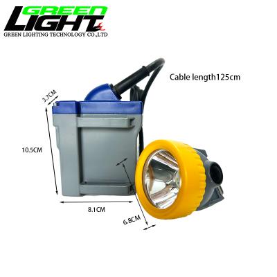 China Industrial LED Mining Lamps with High Capacity Battery and 15000lux Brightness for Extended Underground Illumination for sale