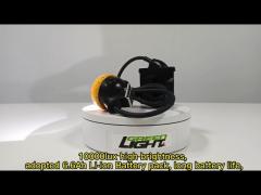 KL5M Luces de sombrero duro para minería 6.6Ah 10000lux IP68 3.7V A prueba de explosión