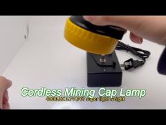 Lampe à capuche de minage sans fil souterraine 0,74W étanche à l'explosion pour les mineurs