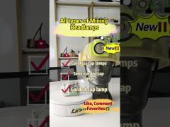 Alta Potência 25000 Lux LED Lâmpada à prova de explosão Miners Cap Lâmpada GLC-6S OLED Display Miner Farol
