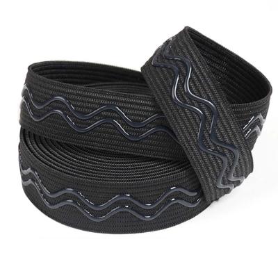 Cina Factory Custom Non-slip Elastic Polyester Webbing Ribbon for Pants or Underwear in vendita