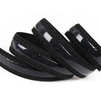 Cina Polyester Strap Tape Factory Custom Coated Bags Non-slip Elastic Webbing Ribbon for Clothing in vendita